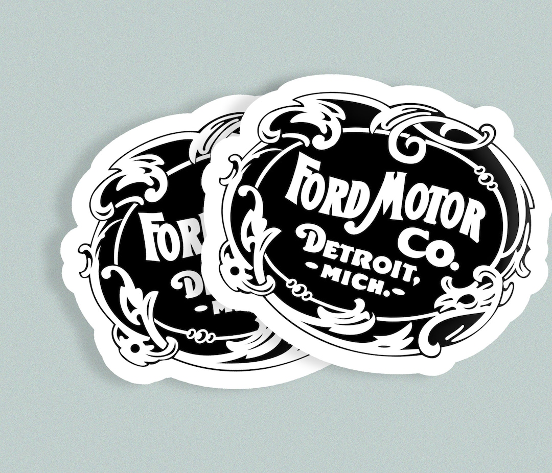 Ford 1903 Sticker Decal Vintage Retro Ford Car Motor Company Detroit ...