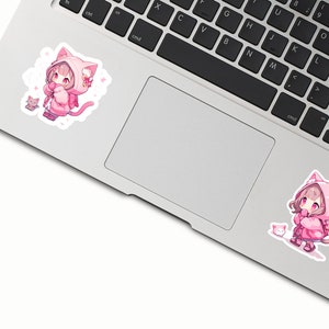 Anime Stickers Super Cute Anime Kawaii Girl Sticker Decal Set of 4 ...