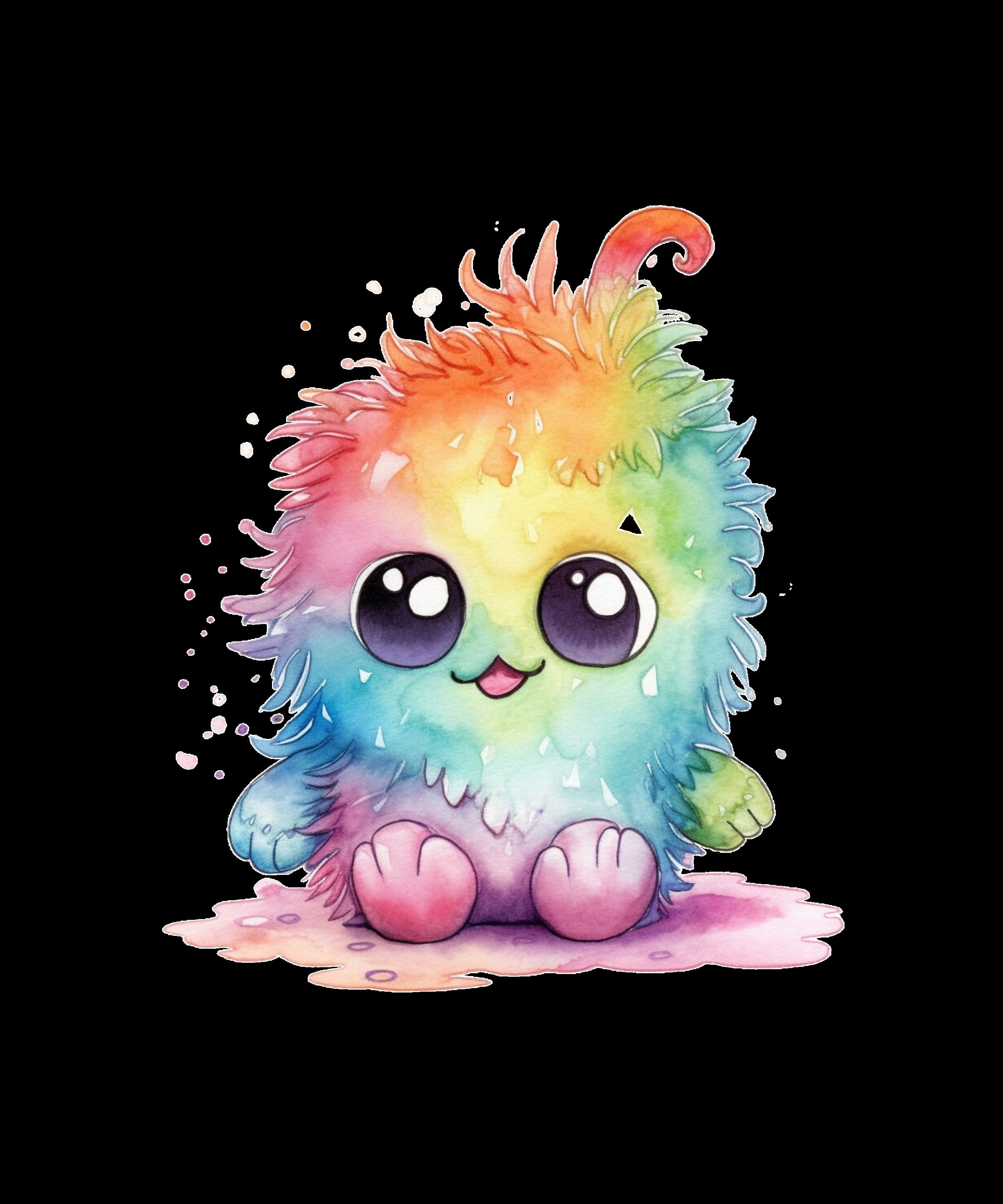 Charming Baby Monster Sticker Set - Set of 9 Adorable, Cute and ...