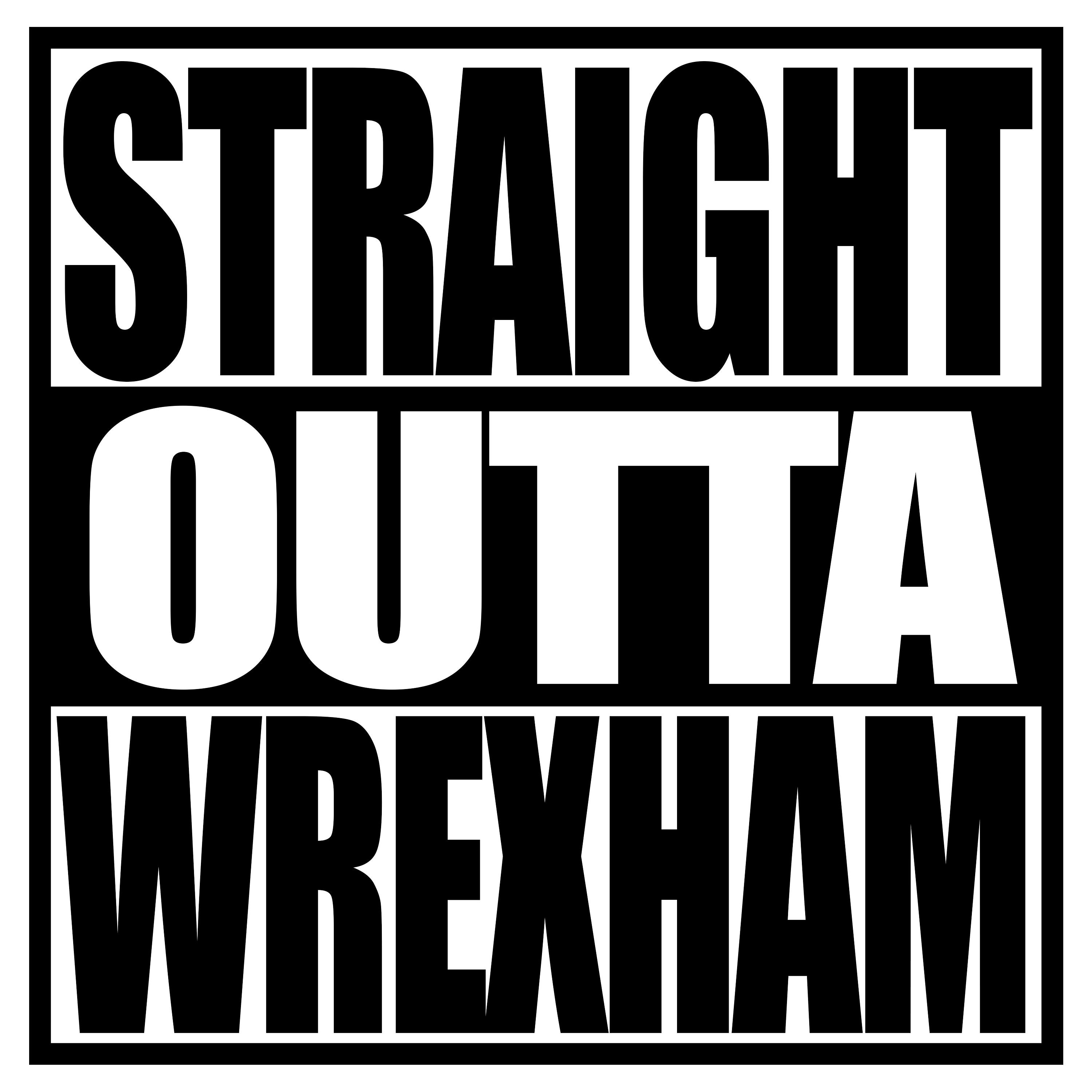6 X Wrexham Stickers I Love Wrexham Wales Welcome to Wrexham Straight ...