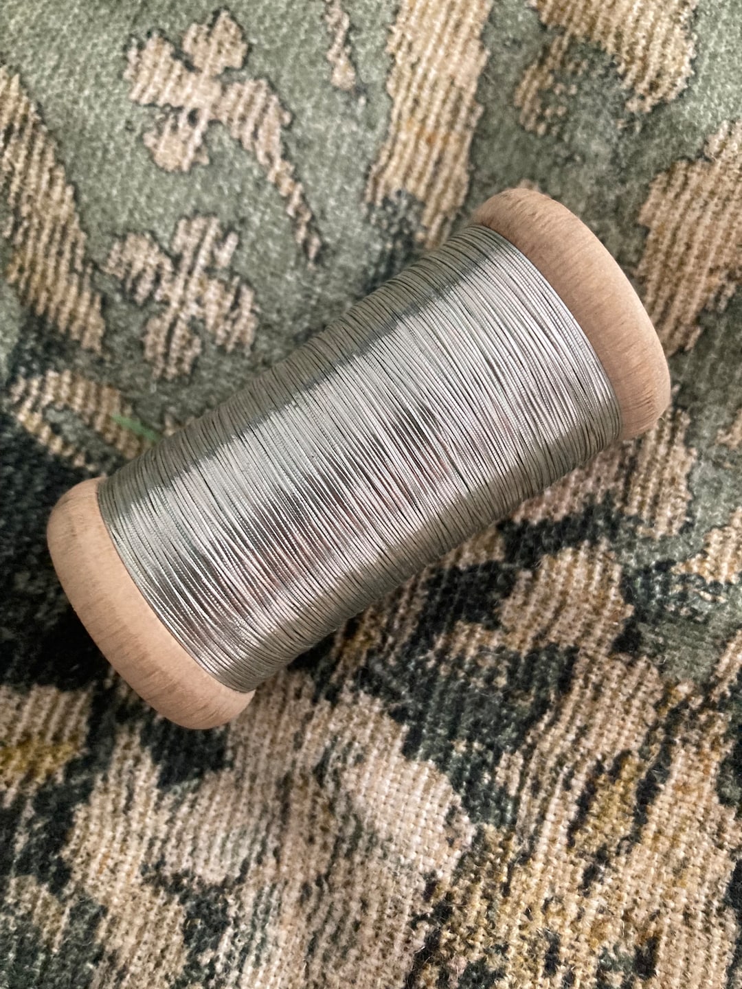 Whole Spool of Antique Silver Embroidery Thread - Etsy