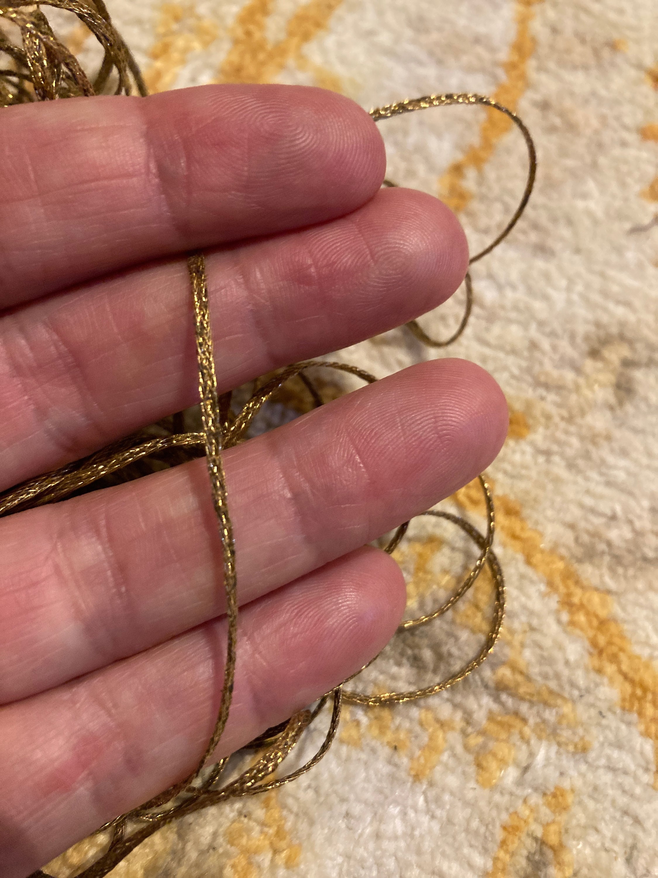 10 Meters of Real Metal Gold French Soutache/ Russia Embroidery or ...