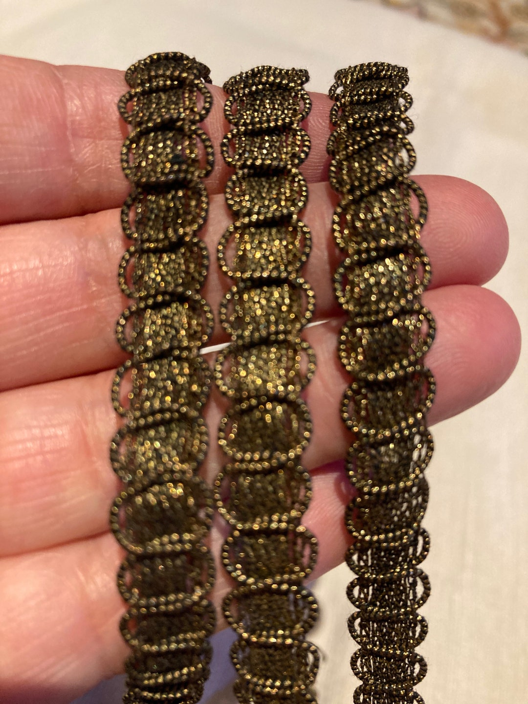 3.3m 19th Century Antique Gold Metal Narrow Loop Trim. 1cm Wide. - Etsy