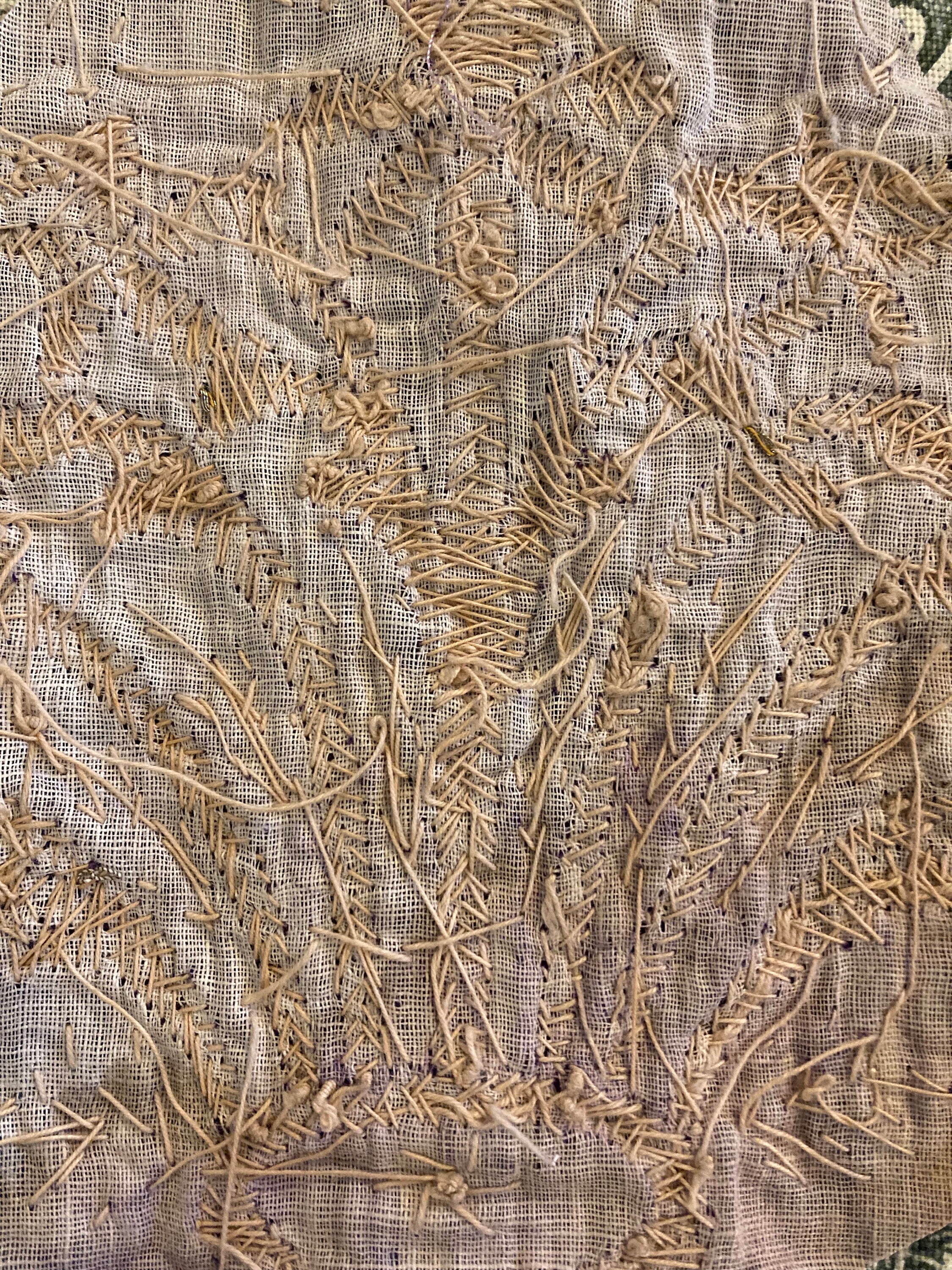 Large 19th Century Antique Gold Metal Thread Appliqué. - Etsy