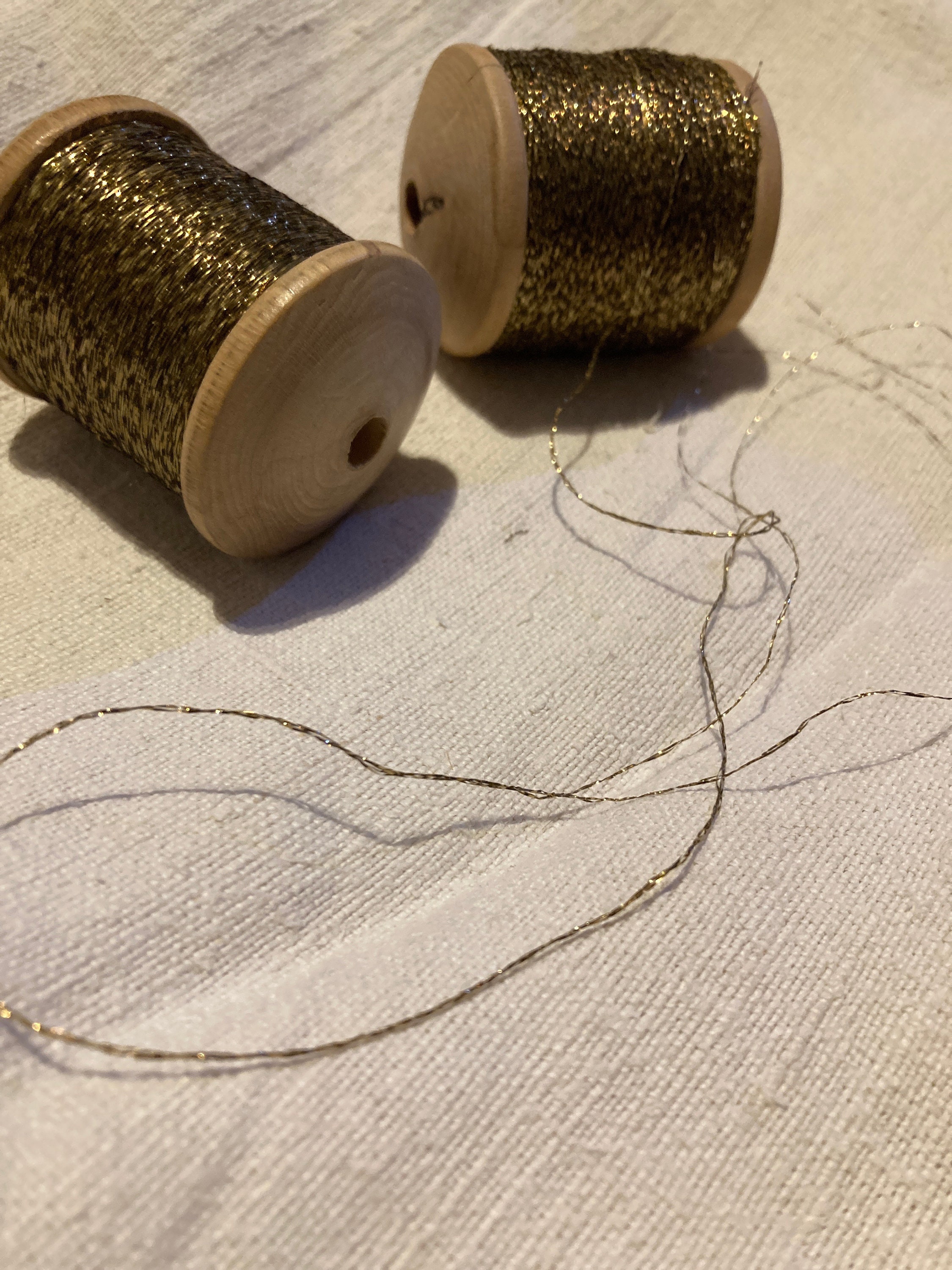 10 Meters of 1920s Antique Gold Metal Embroidery or Beading Thread. - Etsy