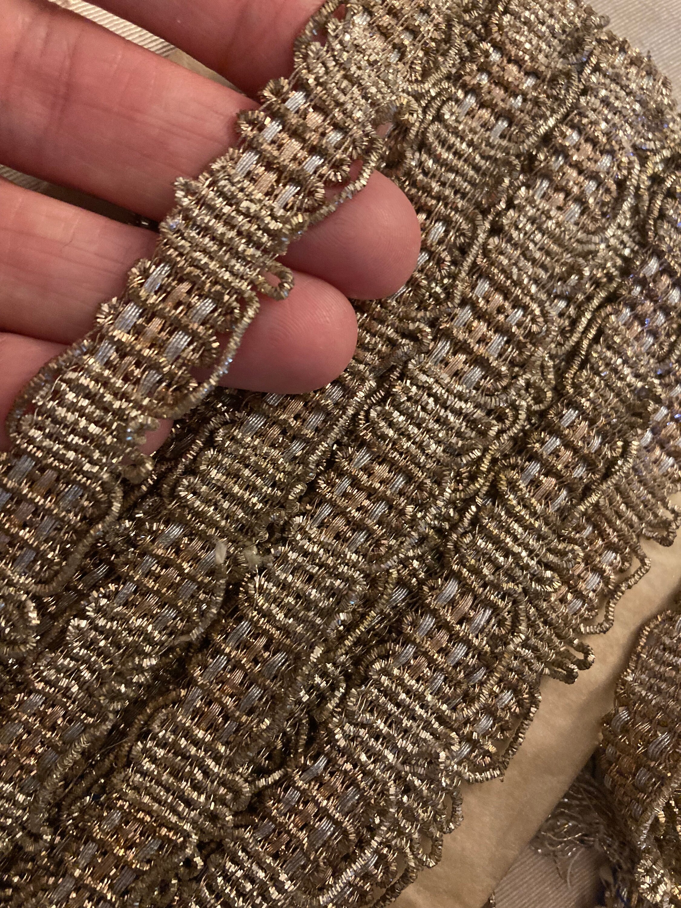 6.5 Meters of Antique Metallic Trim. - Etsy