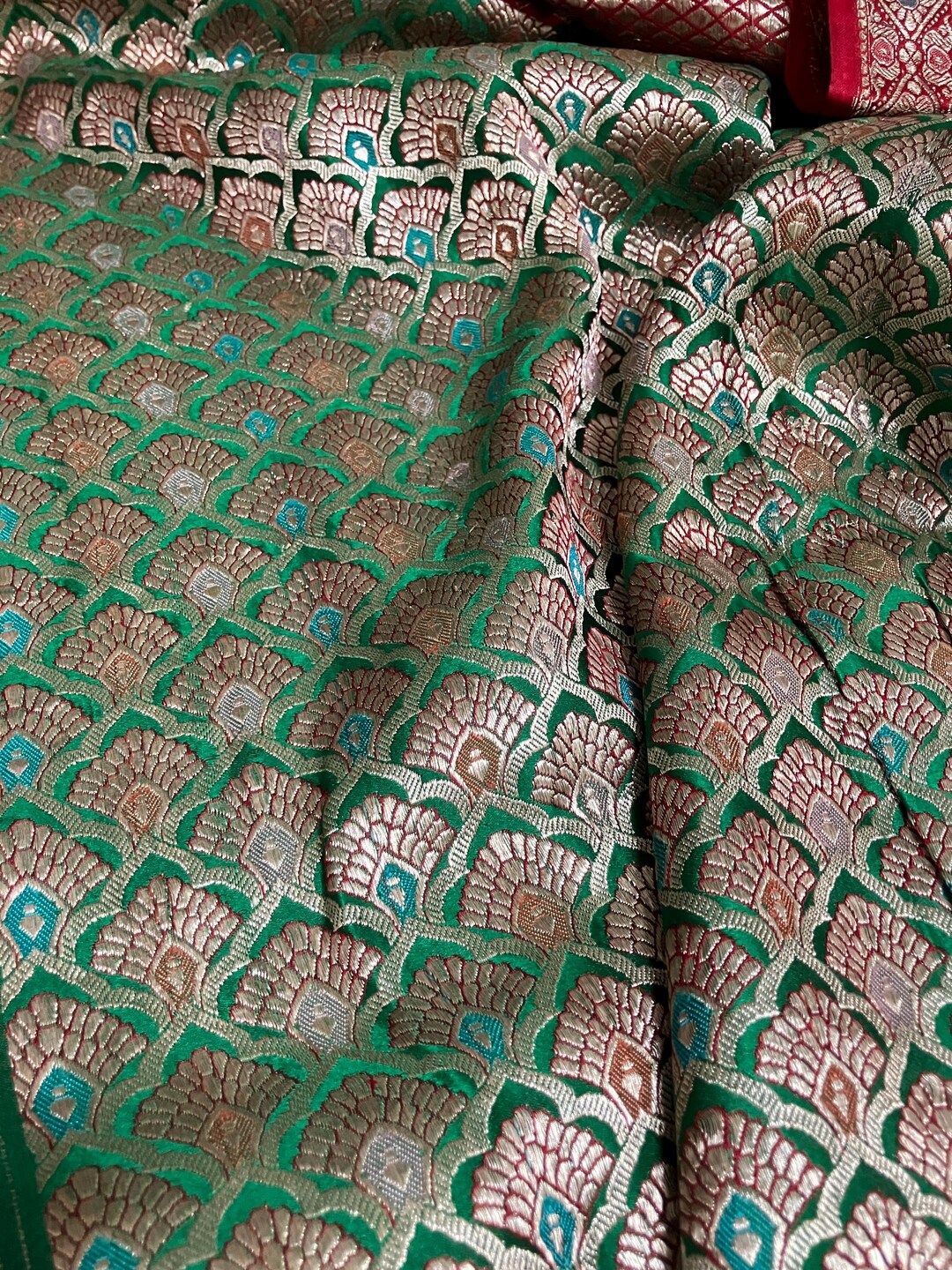 5.5y Rare Antique Gold Metal Thread and Silk Fabric, 1930s - Etsy