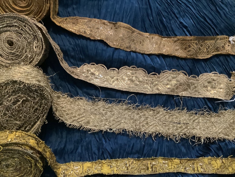 1 Meter Vintage Gold Cord Ribbon Braid - Etsy