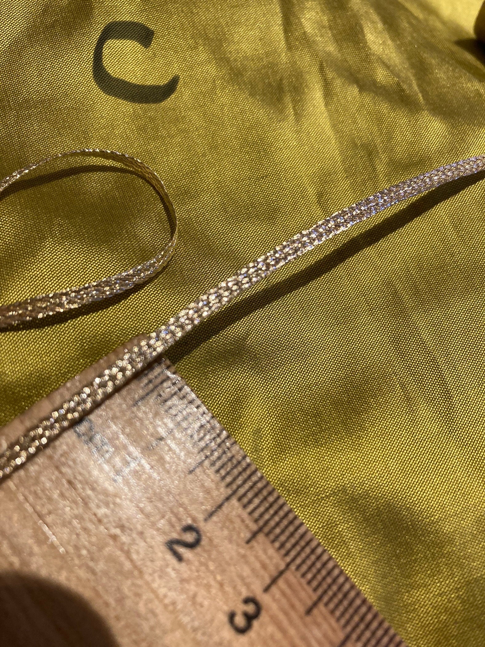 1920s Antique Gold Metallic Embroidery Thread. 4 Widths and Tones ...