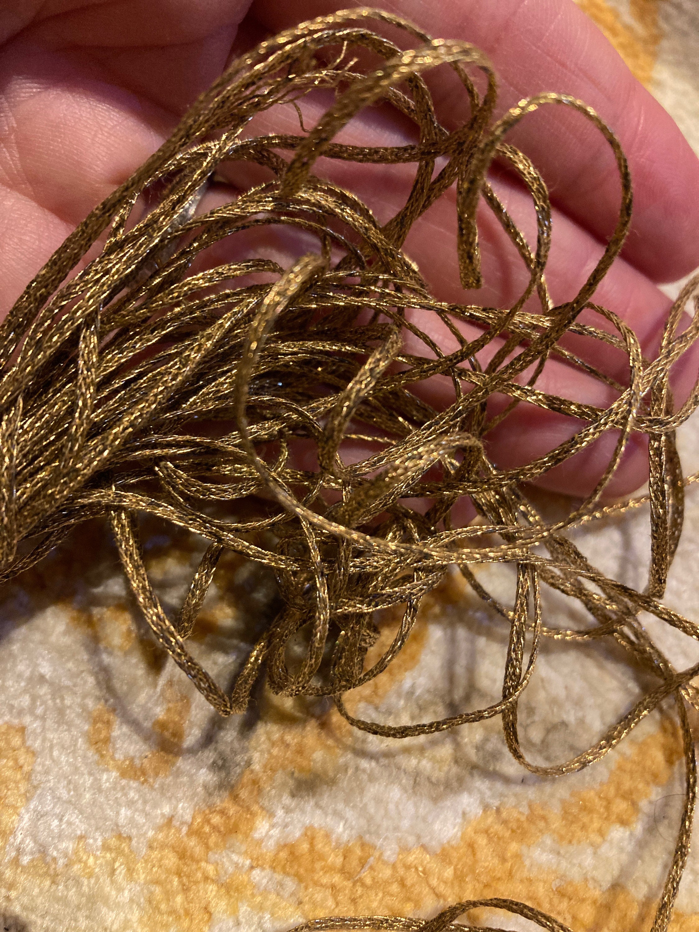 10 Meters of Real Metal Gold French Soutache/ Russia Embroidery or ...