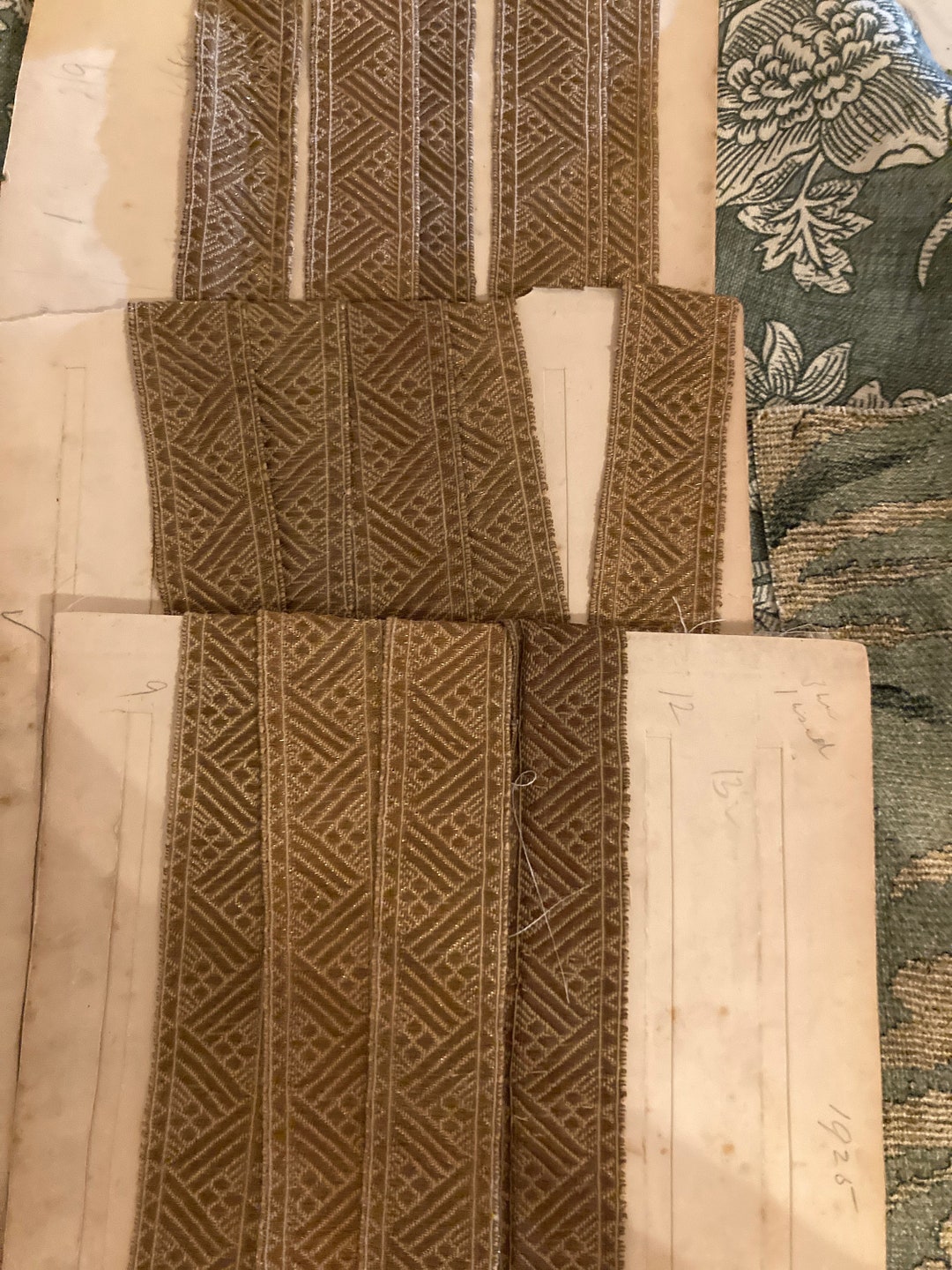 7 Meters X Antique Intricate Metallic Geometric Trim - Etsy