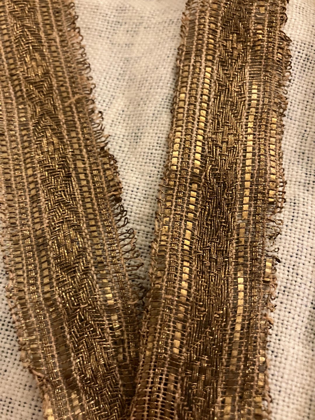 2 Meters of 1750s Antique Gold Ribbon Trim Braid. Very Rare - Etsy