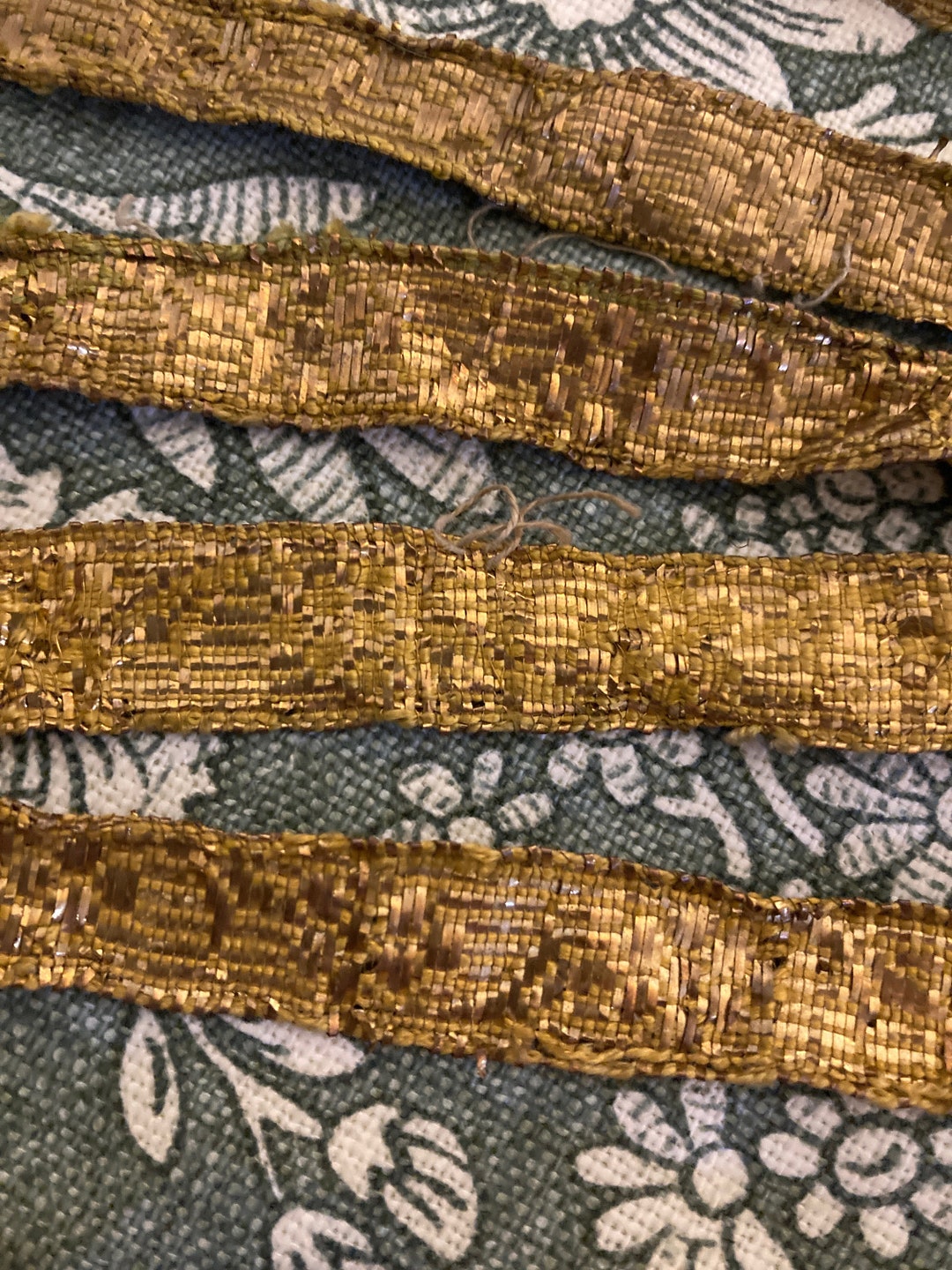 3 Meters of Exquisite Antique Gold Metallic Ribbon Trim Braid - Etsy