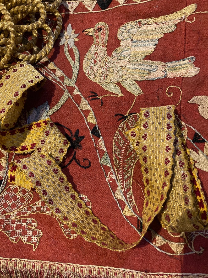 1 Meter Vintage Gold Cord Ribbon Braid - Etsy