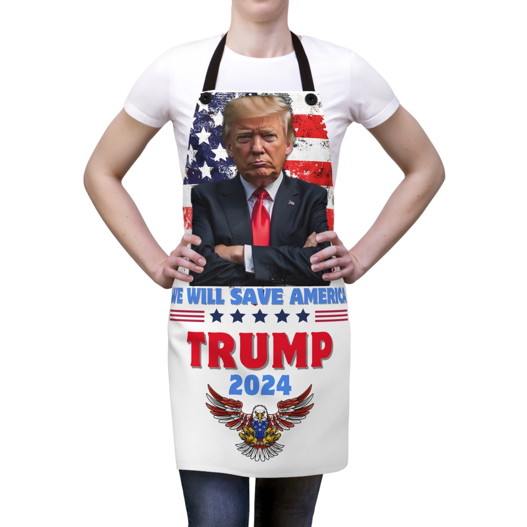 Trump USA Flag Apron, Election 2024 Apron, Vote 2024 Apron, Voting Gift ...
