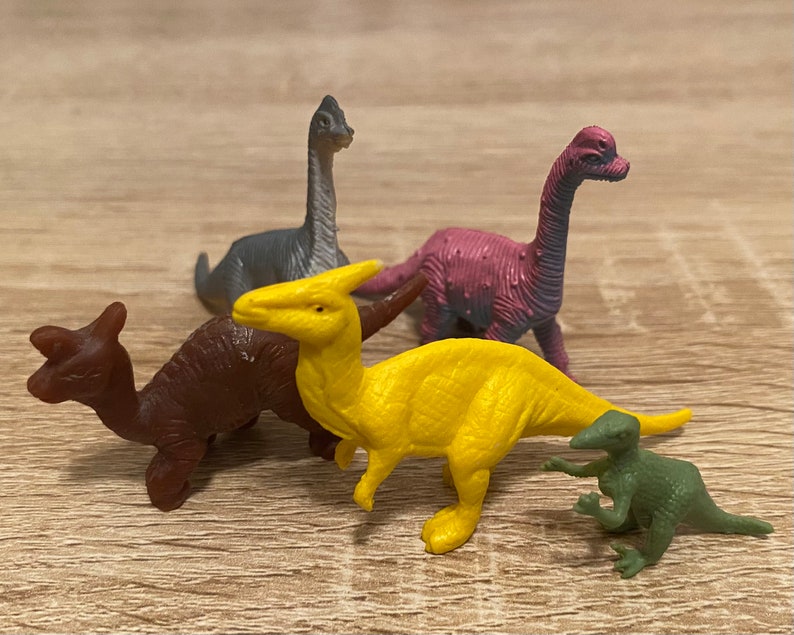 Plastic Dinosaurs Set of 5 Parasaurolopus Brachiosaurus - Etsy