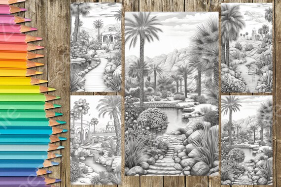 Desert Oasis Coloring Pages