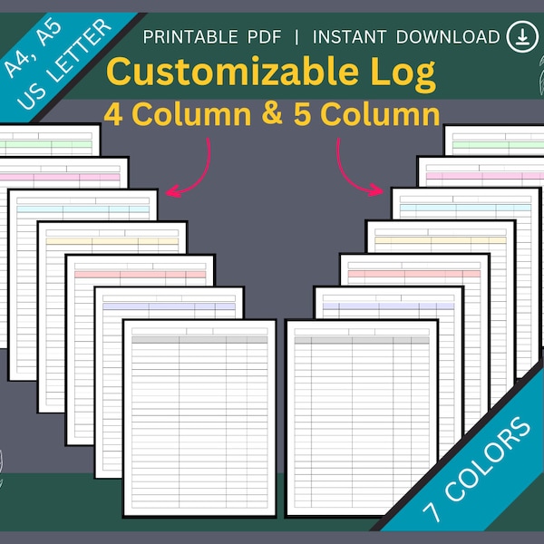 Mail Log Template - Etsy