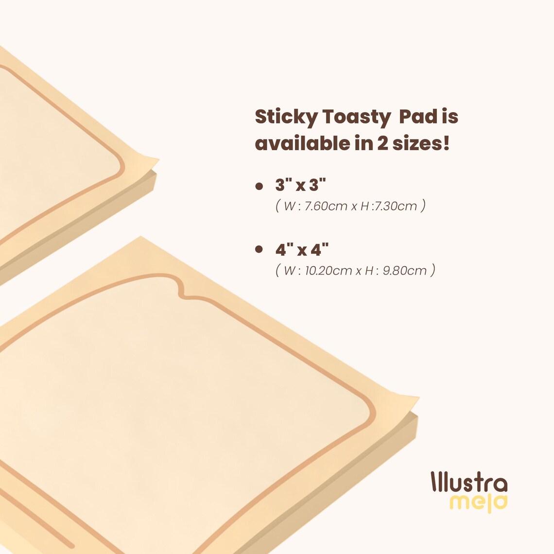 Toast Sticky Notes | Bread Note Pad, Cute Japanese Stationery Notes ...