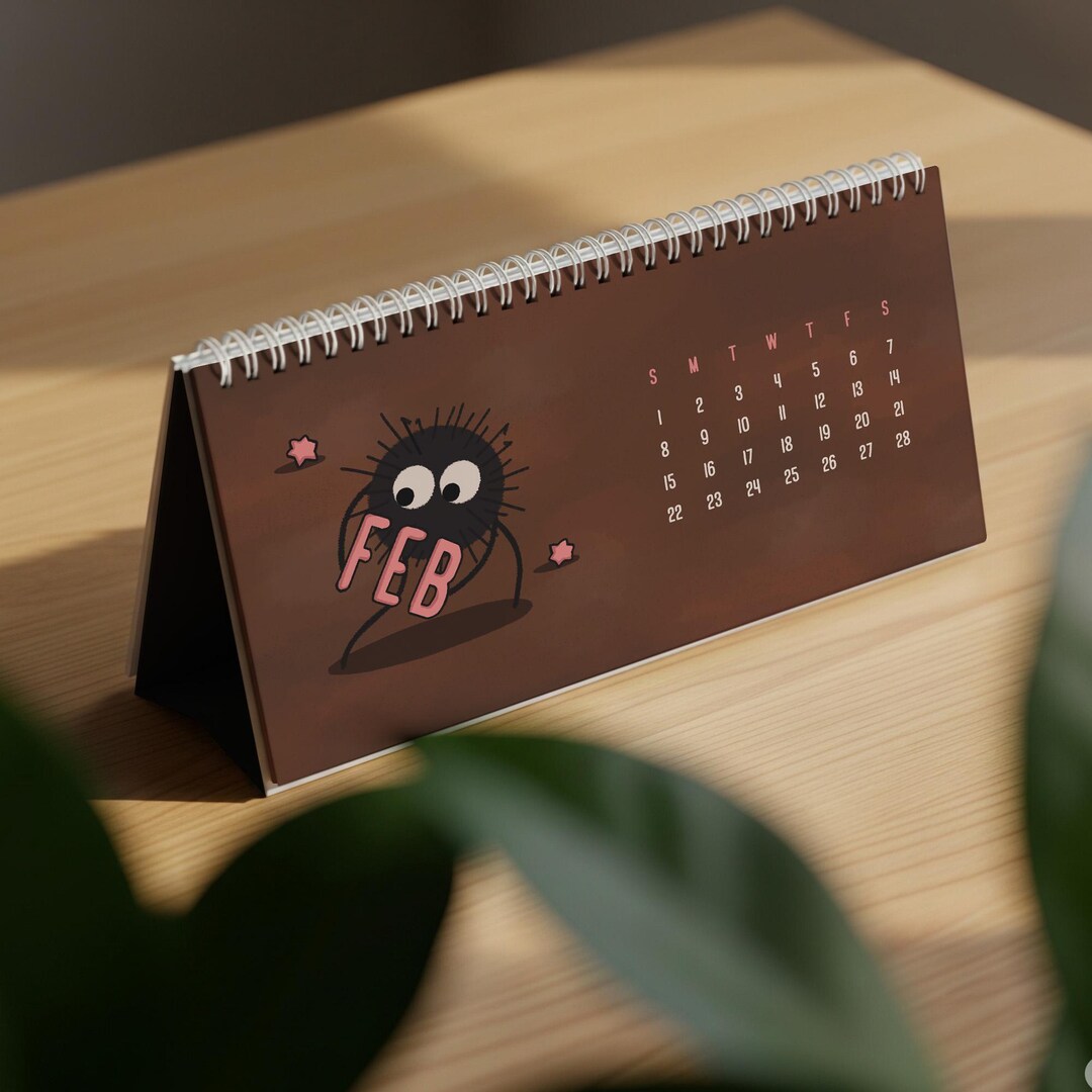 2026 Soot Sprites Themed Calendar | Fan-art Studio Ghibli Lover Gifts ...