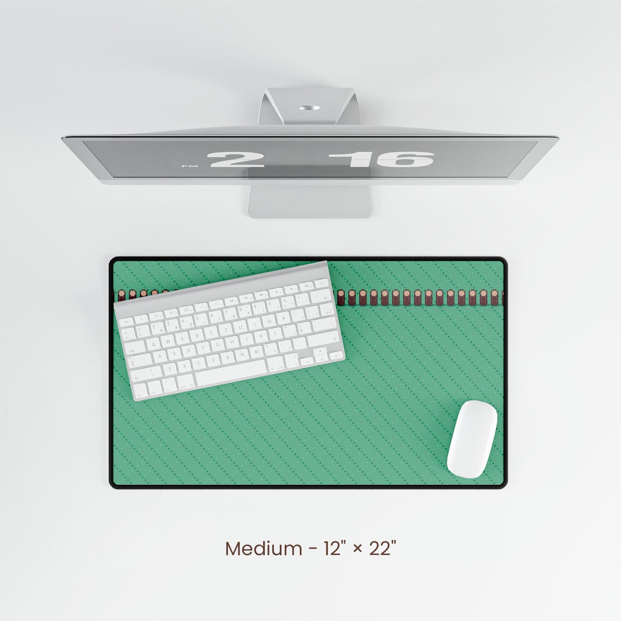 Retro Game Grass Desk Mat | Pixel Art Gaming Mouse Pad - Etsy
