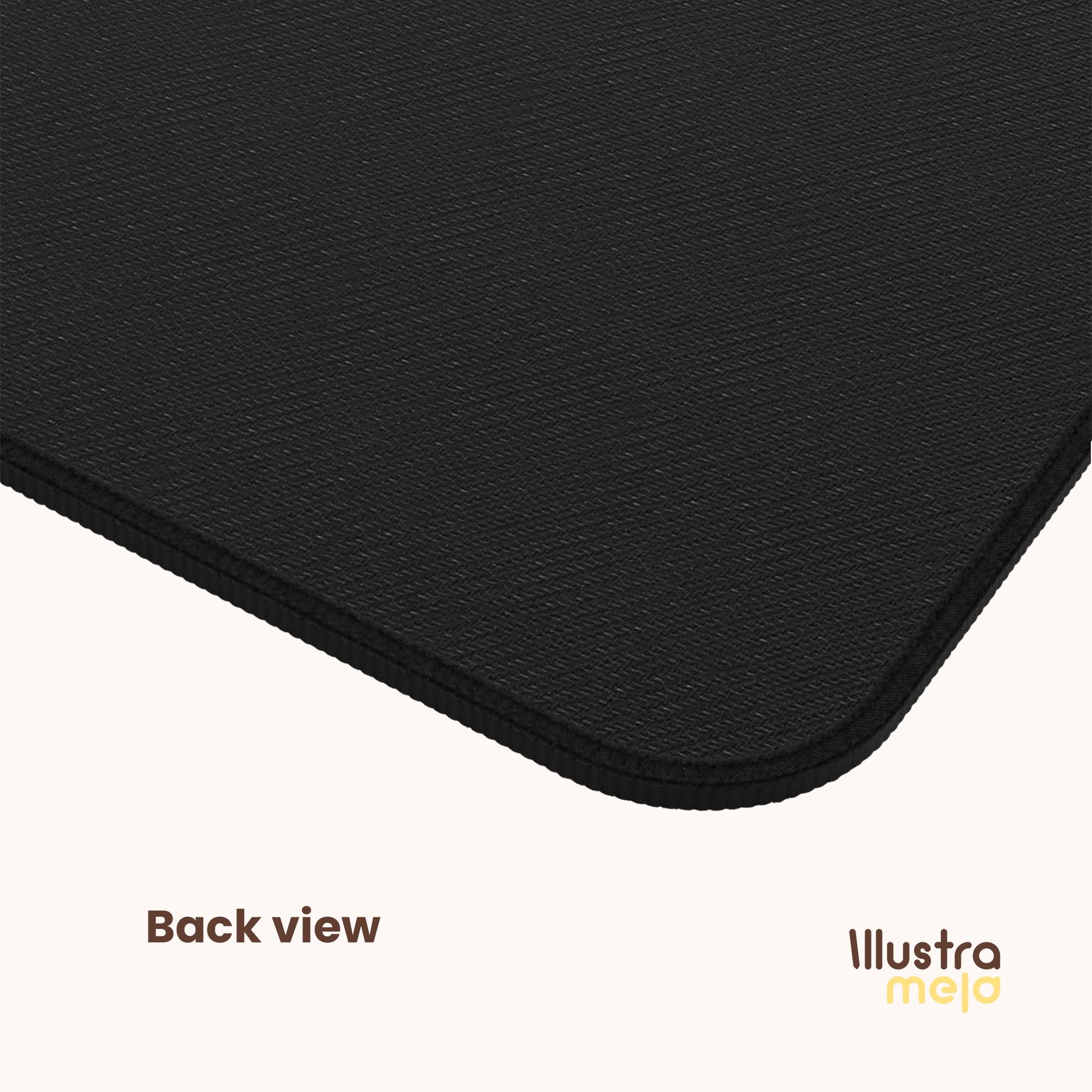Miffy-inspired Grid Desk Mat | Custom Illustrated Bunny Desk Mat, Large ...