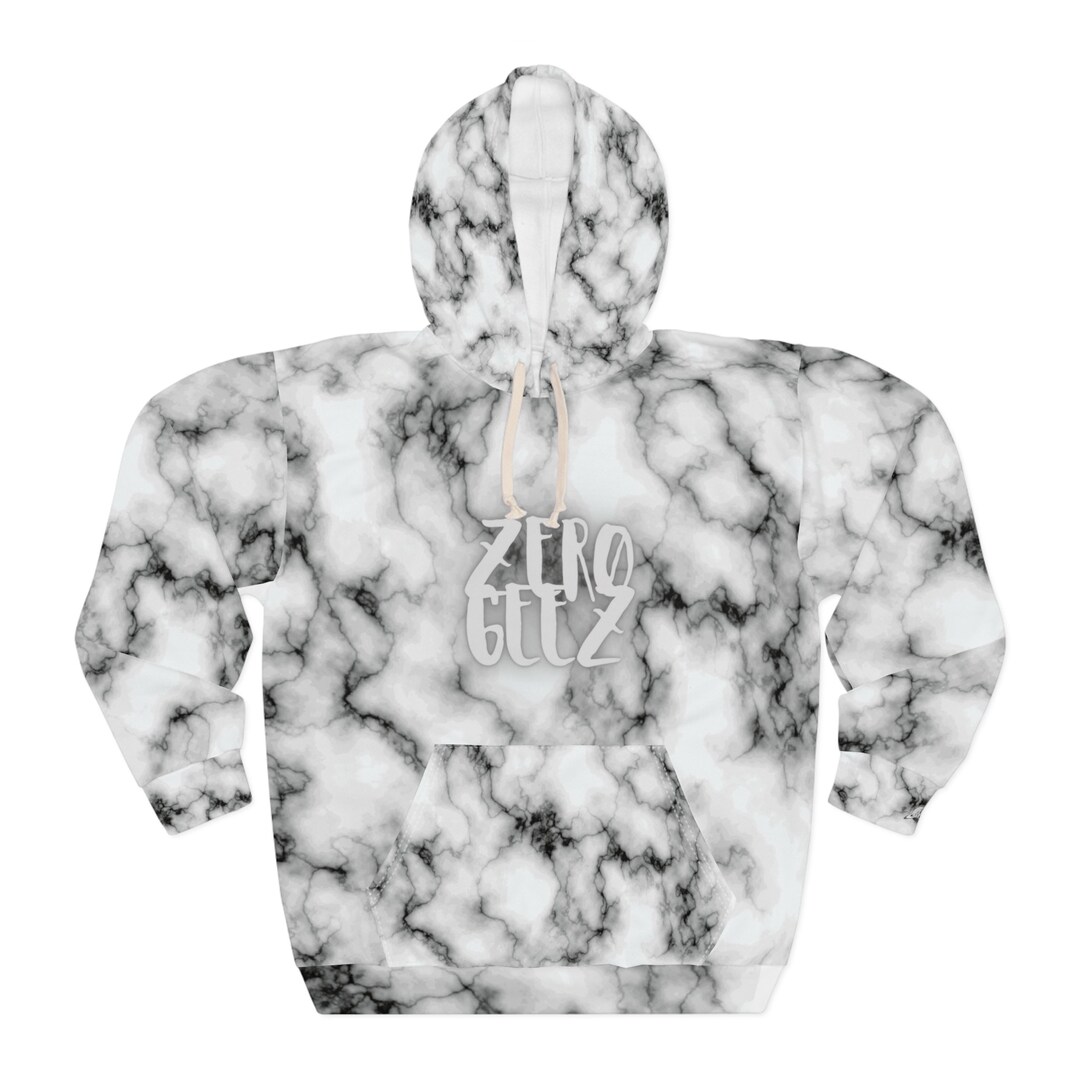 Copy of Unisex Pullover Hoodie With Zer0 Geez Logo AOP - Etsy