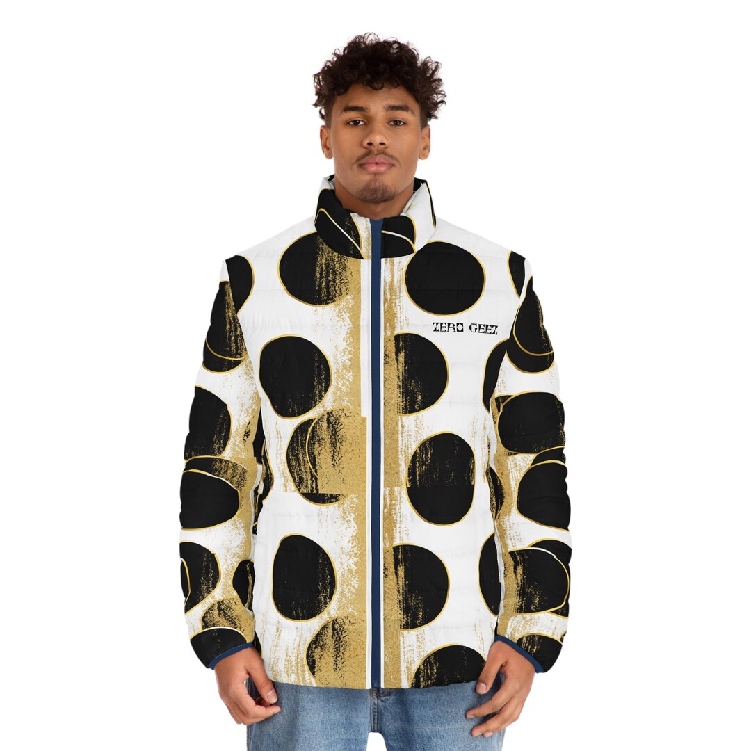 ZER0 GEEZ Men's Floating Circles Puffer Jacket AOP - Etsy