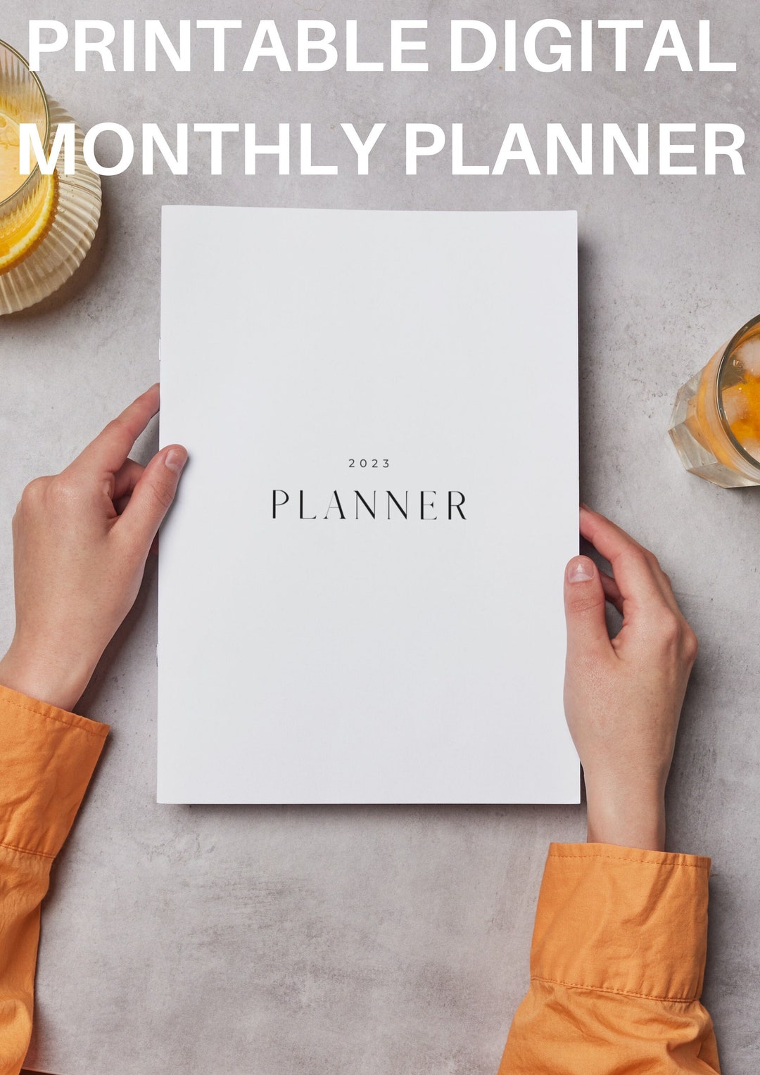 Digital Monthly Planner, Printable Monthly Planner, Budget Planner ...
