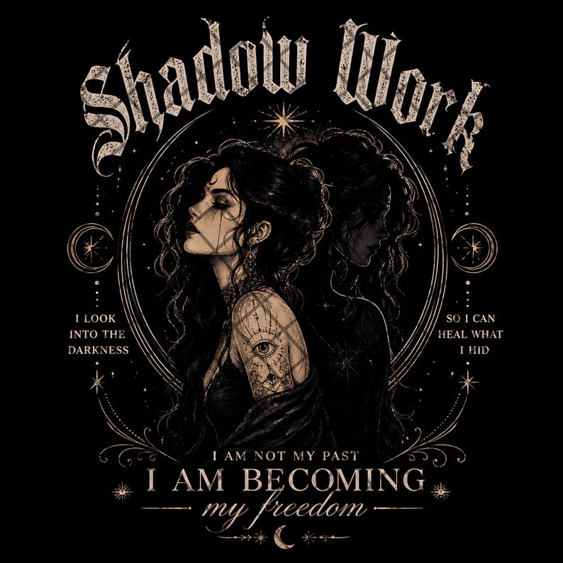 Shadow Work Shirt: Healing Journey Tee | Spiritual Growth Witch Shirt ...