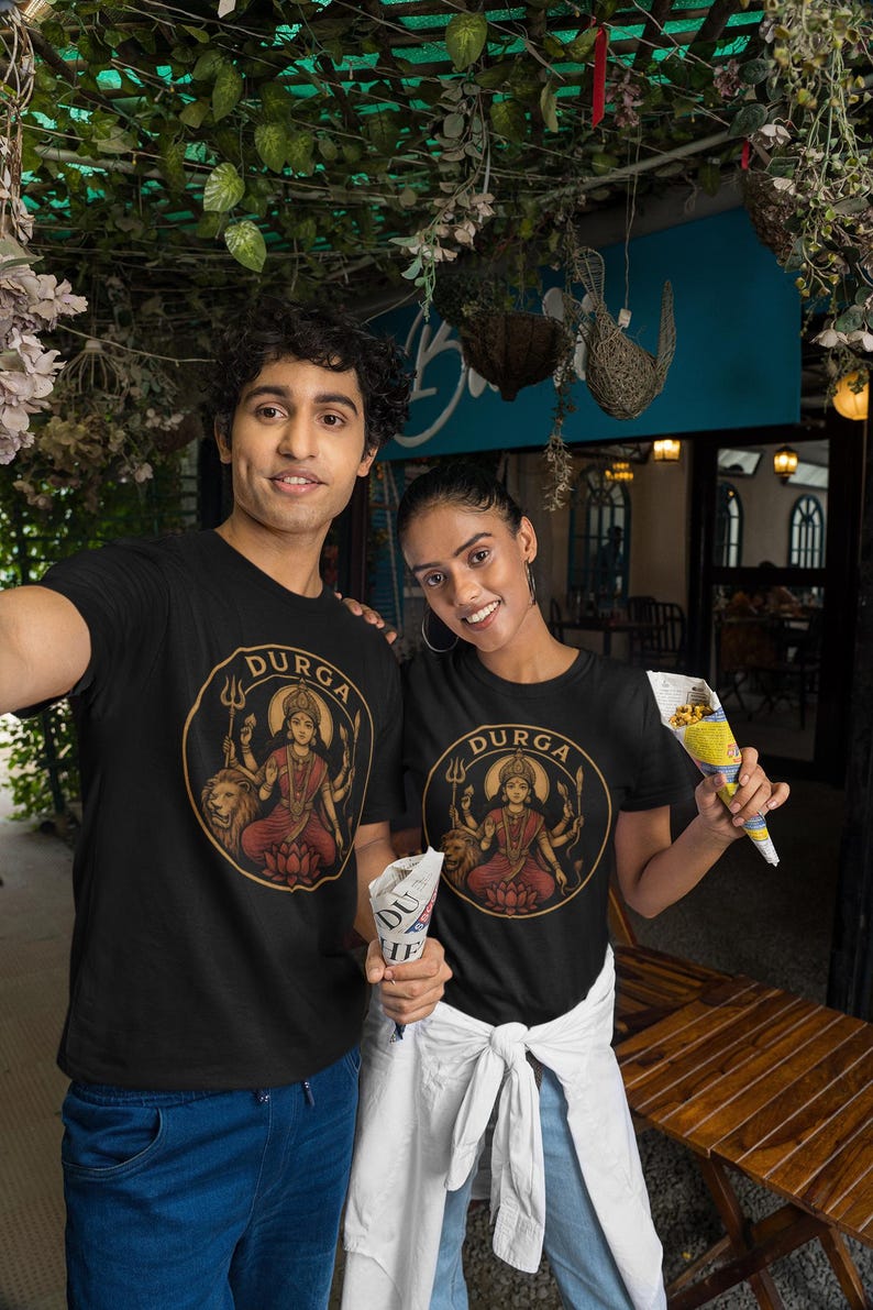 Durga T-shirt: Hindu Goddess Shirt | Shakti Strength Design | Spiritual ...
