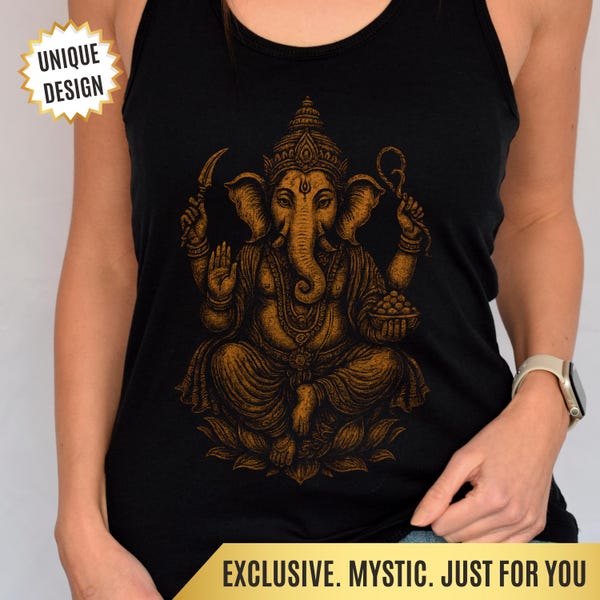 Gold Indian Tank Tops - Etsy UK