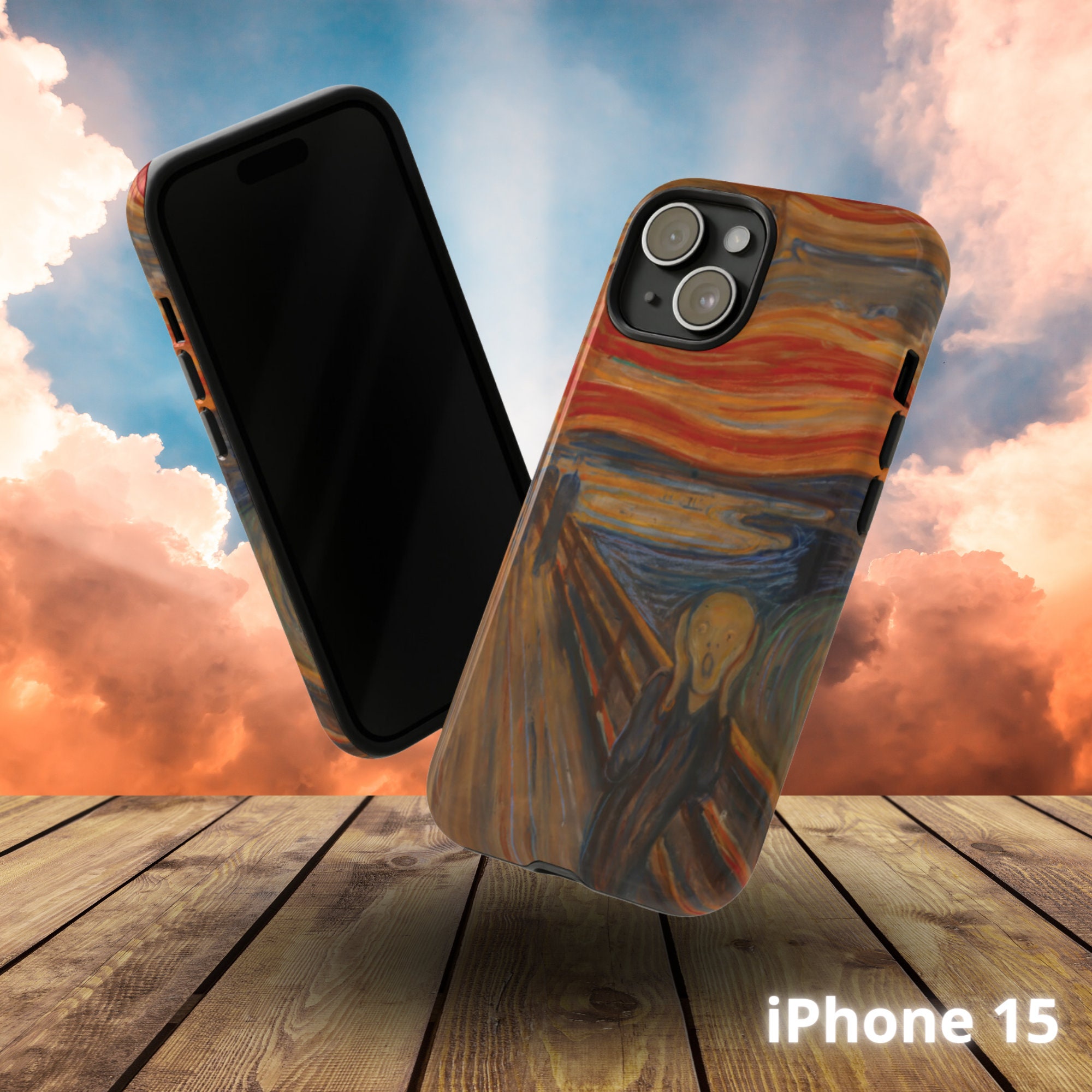The Scream by Edvard Munch iPhone Case Art Phone Case iPhone - Etsy