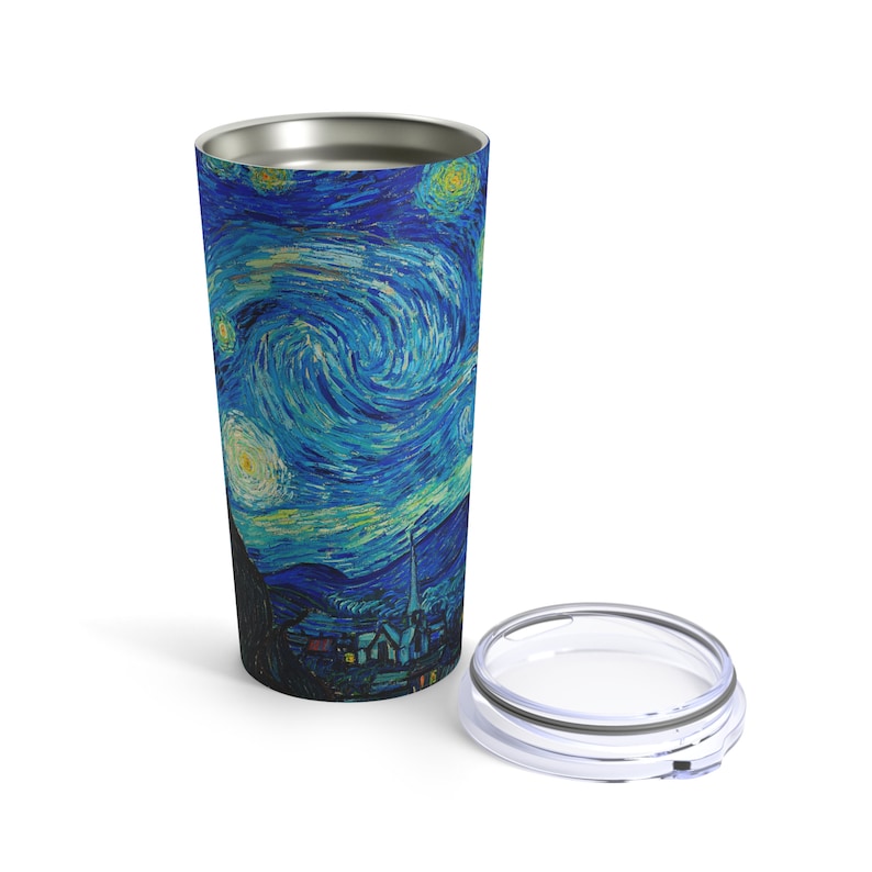 Van Gogh the Starry Night Tumbler, Famous Art Tumbler, Vincent Van Gogh ...