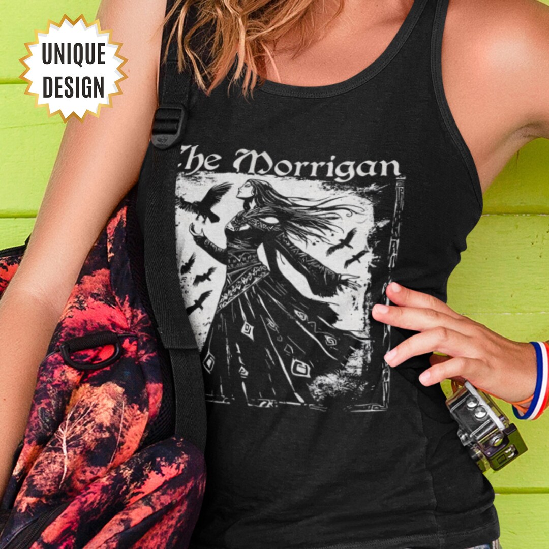 The Morrigan Tank Top, Celtic Goddess Shirt, Dark Feminine Witch Gift ...