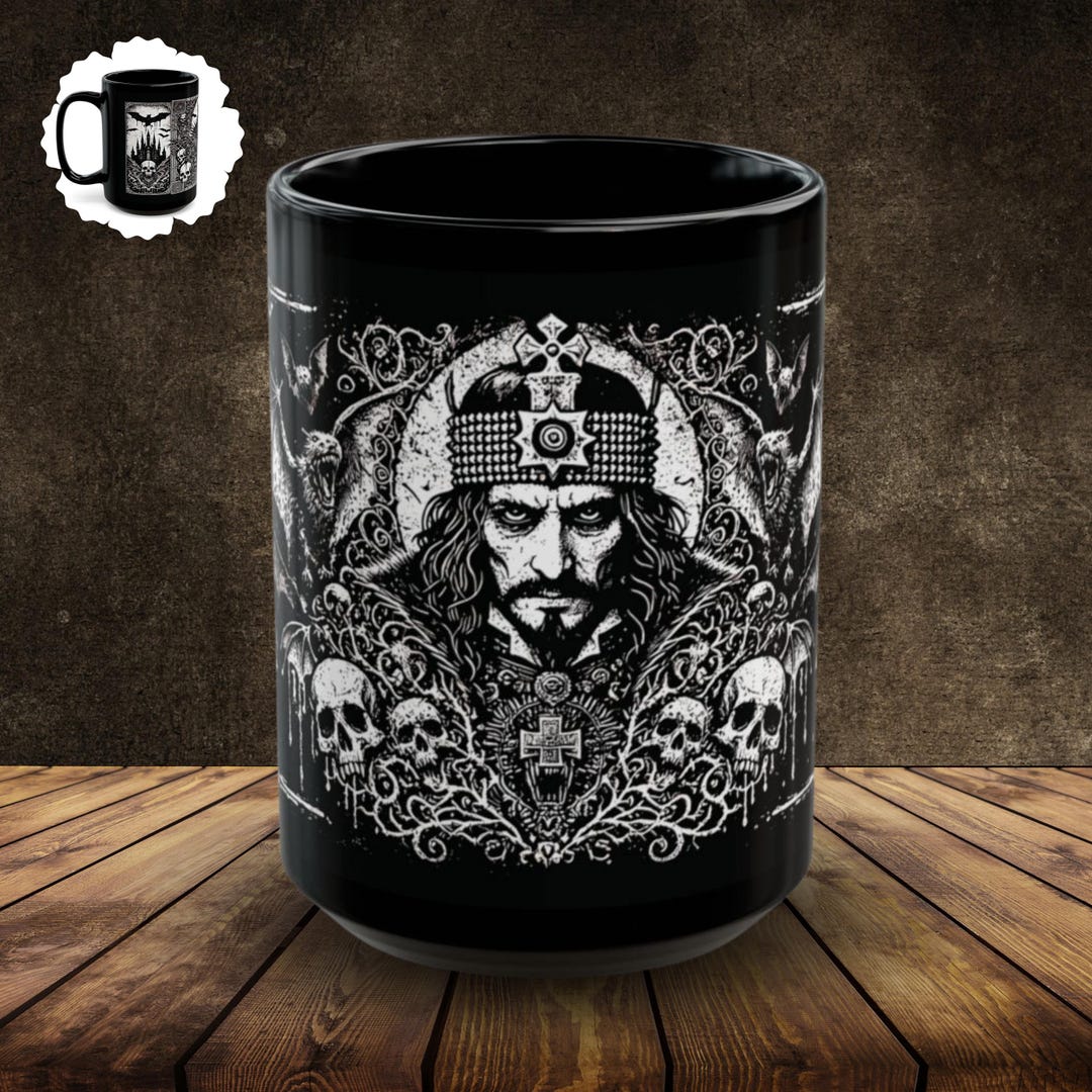 Vlad the Impaler Mug Vintage-style Coffee Mug Gothic Gift Horror Mug ...
