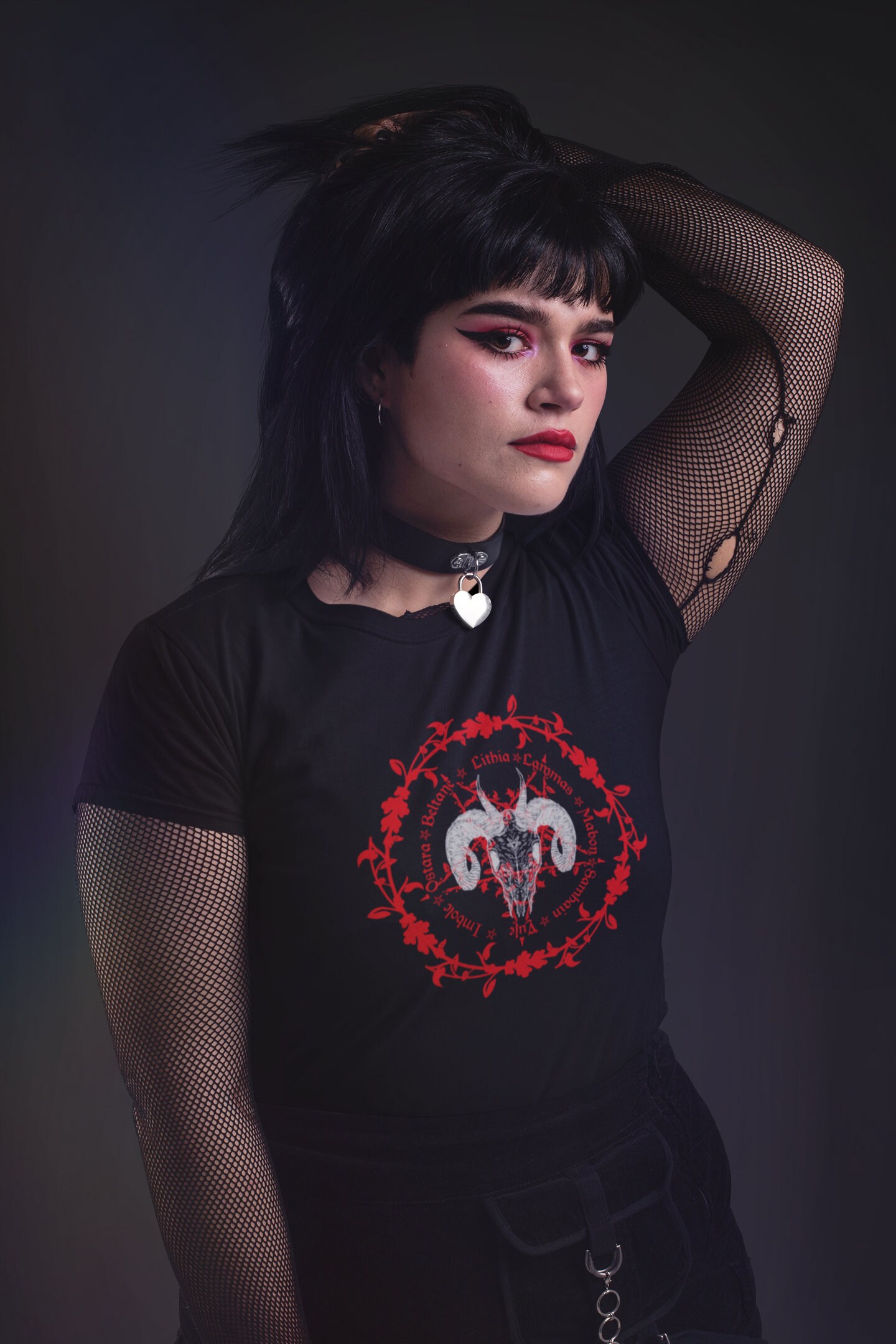 Sabbat Wheel Satanic Shirt Wheel of the Year Design Hail - Etsy
