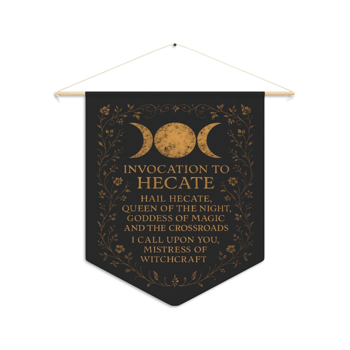 Hecate Invocation Wall Decor Triple Goddess Witchy Decor Occult Altar ...