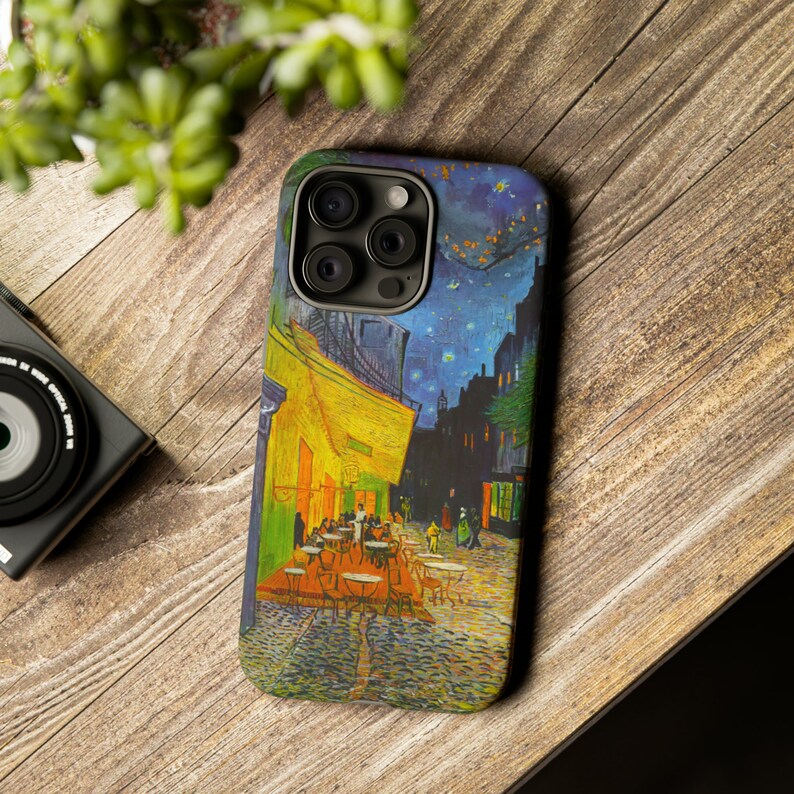 Van Gogh iPhone Case Cafe Terrace at Night Art iPhone Case - Etsy