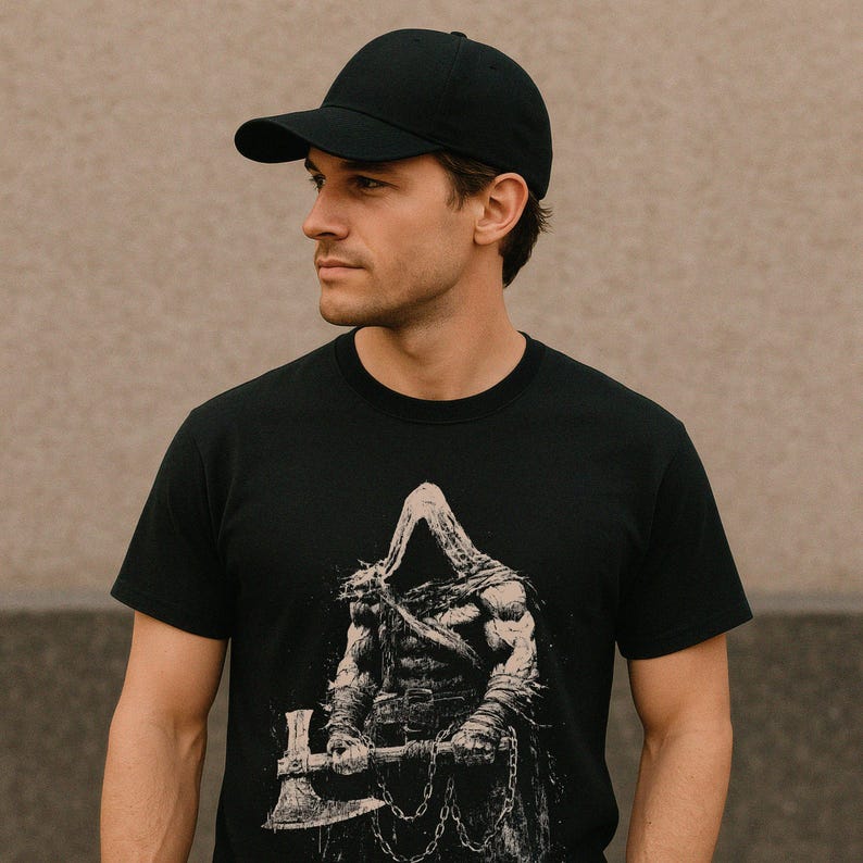 Medieval Executioner Shirt: Gothic Dark Warrior Tee | Hooded Axe Unisex ...