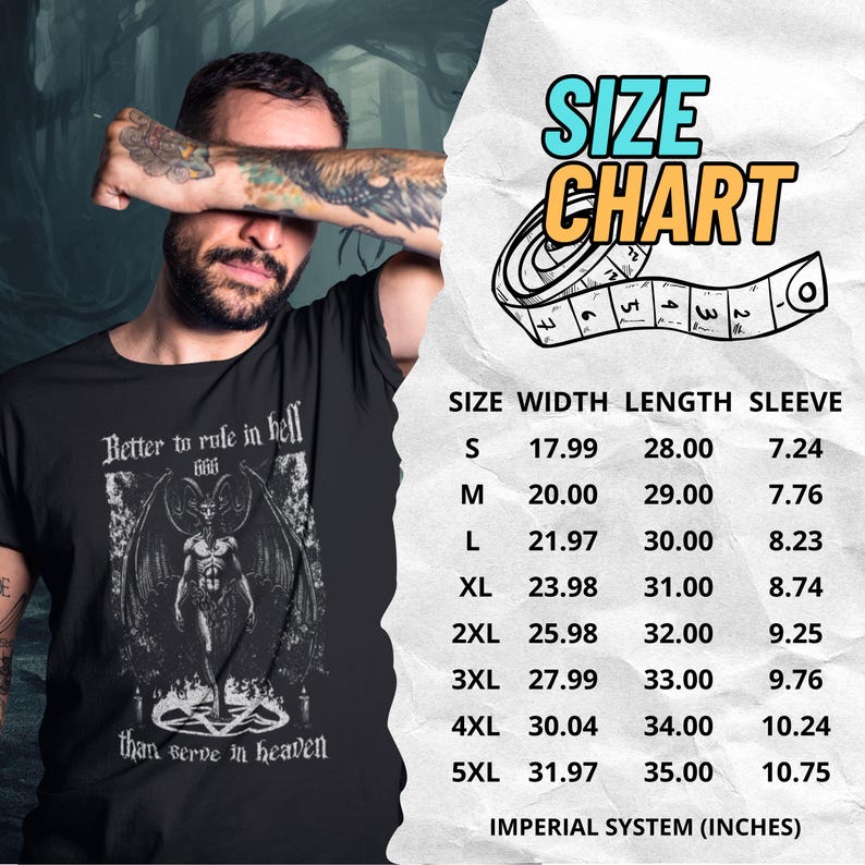Baphomet Gothic Shirt, John Milton Quote Tee, Occult Symbol Shirt ...