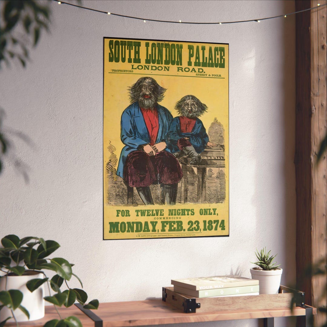 Circus Freak Show Poster Werewolf Freakshow Advertising Gift Vintage ...