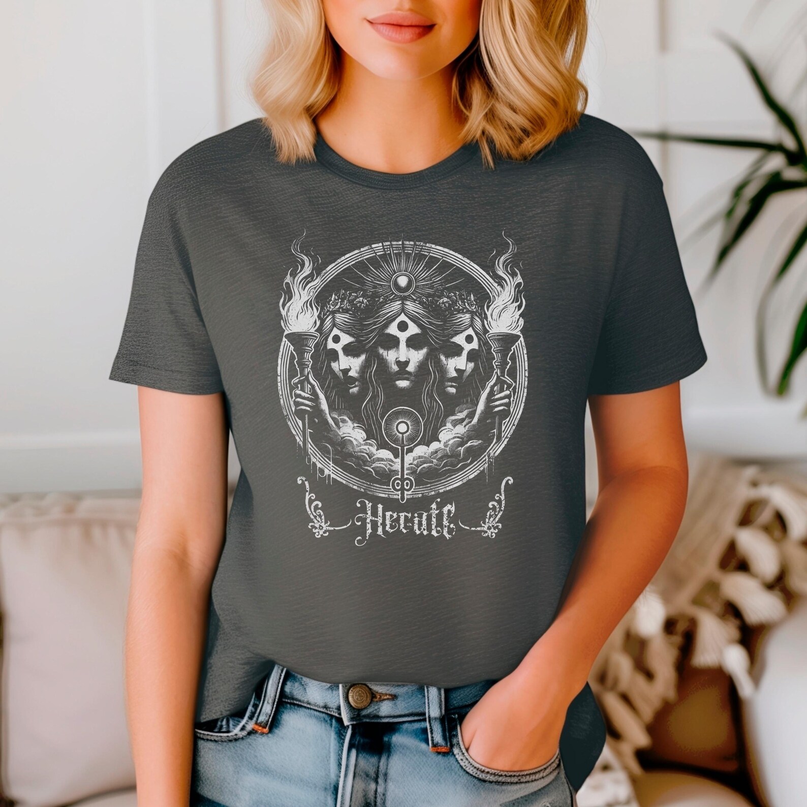 Hecate Greek Mythology Goddess T-shirt, Witch Gift Tee, Pagan Graphic ...