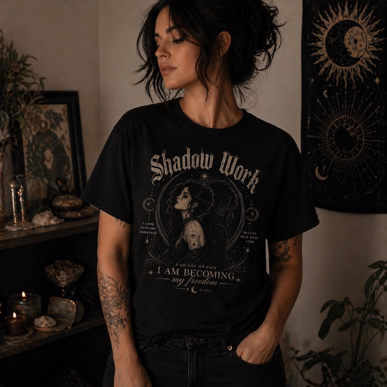 Shadow Work Shirt: Healing Journey Tee | Spiritual Growth Witch Shirt ...
