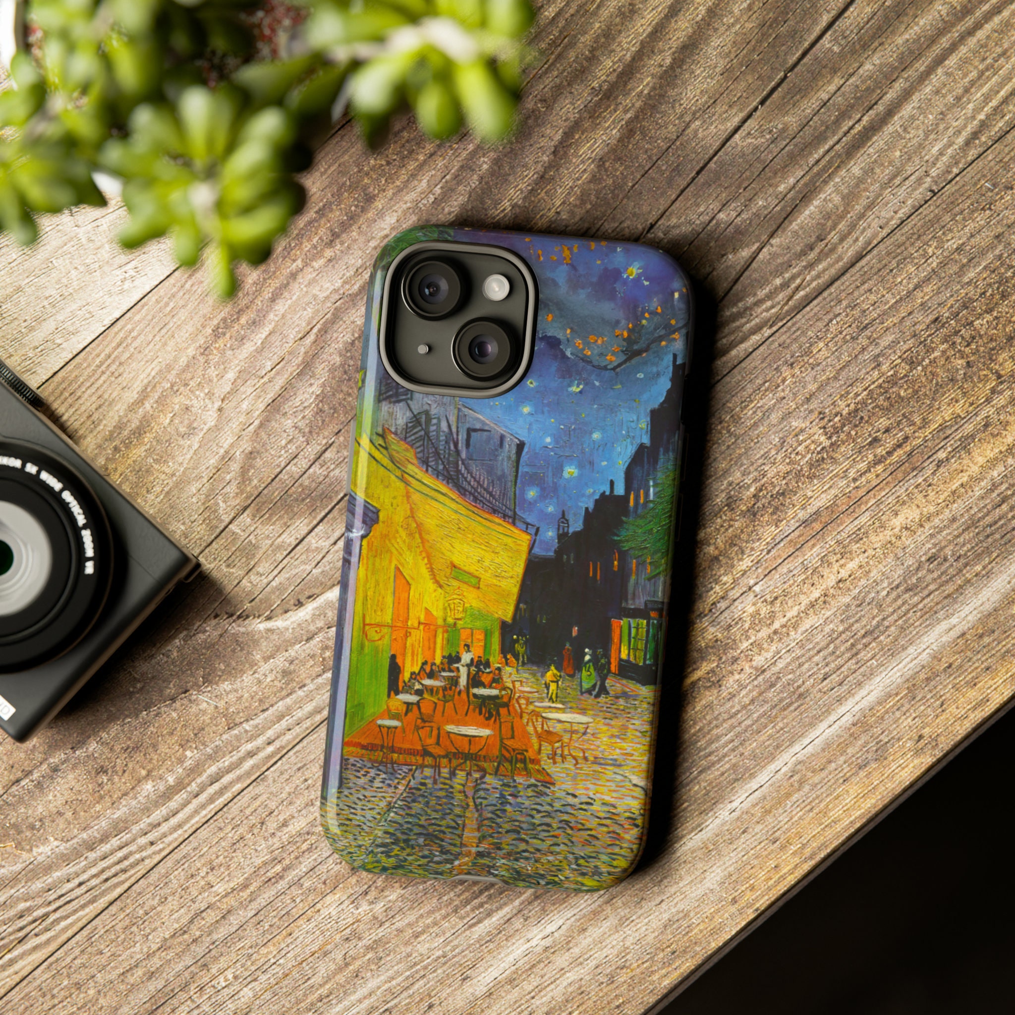 Van Gogh iPhone Case Cafe Terrace at Night Art iPhone Case - Etsy