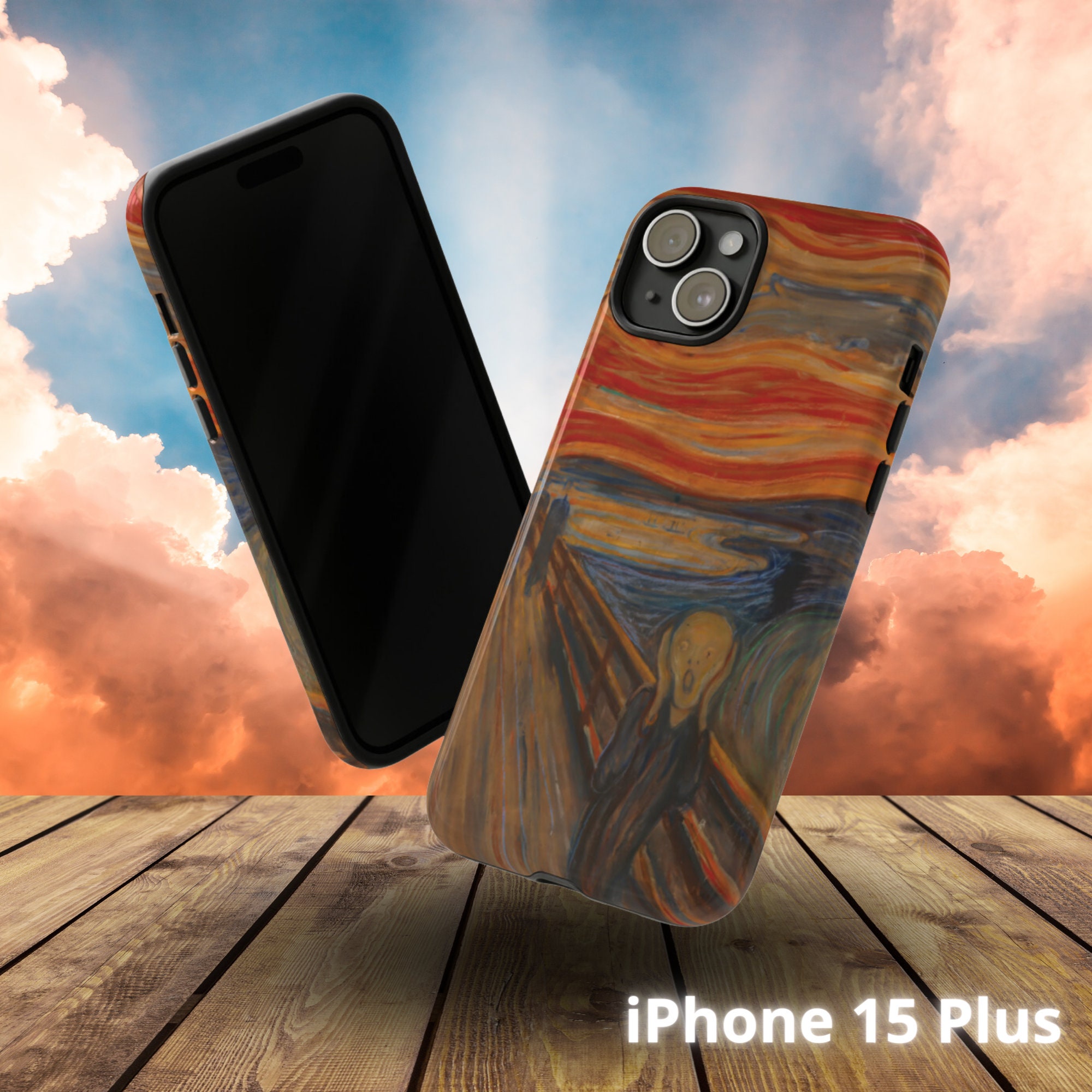 The Scream by Edvard Munch iPhone Case Art Phone Case iPhone - Etsy