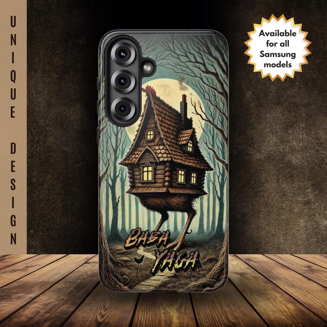 Baba Yaga Phone Case, Slavic Folklore Samsung Phone Cover Witchy Gift ...