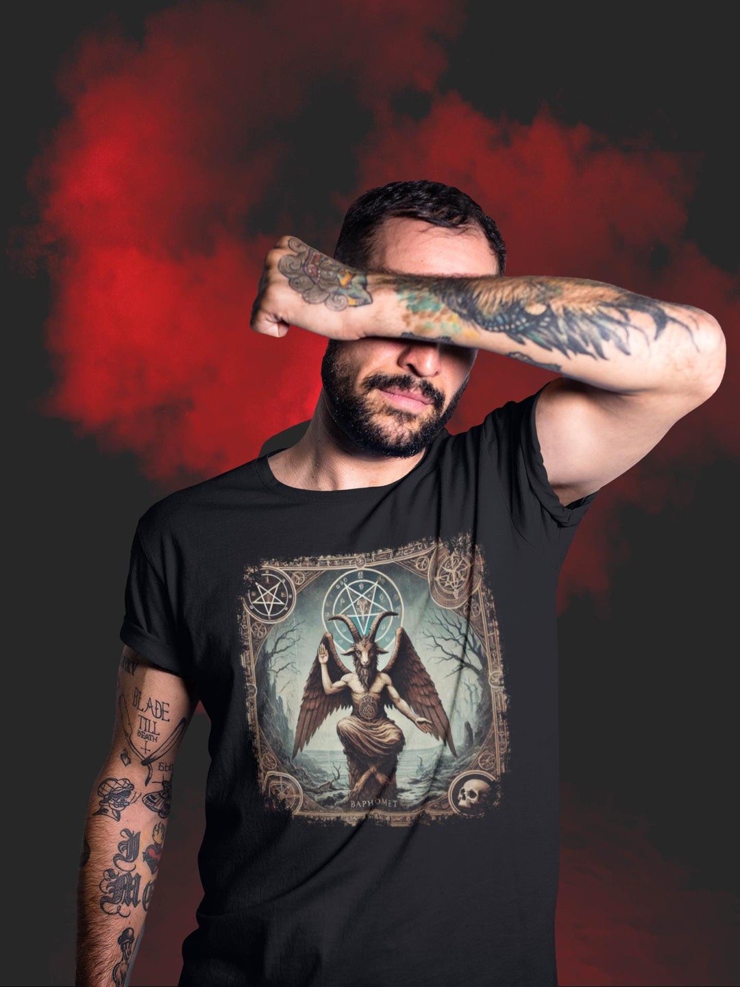 Baphomet Shirt, Satanic Shirt, Occult Shirt, Satan Shirt, Goth Shirt ...
