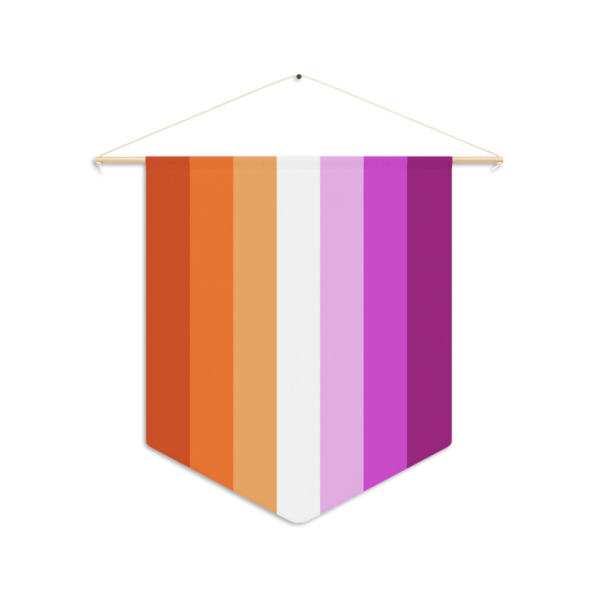 Lesbian Flag Wall Art, Lesbian Flag Pennant, Lesbian Pride Gift ...