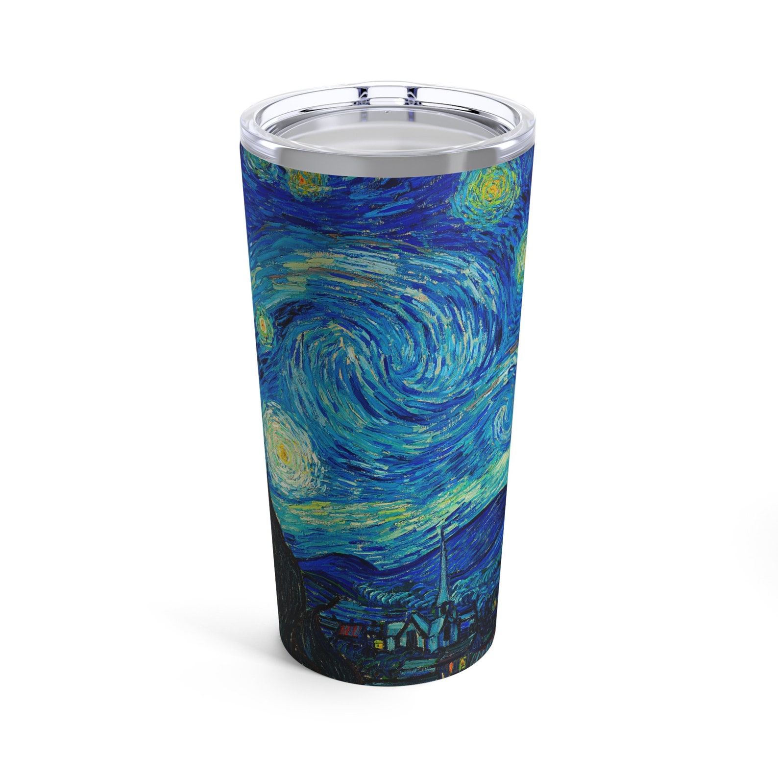 Van Gogh the Starry Night Tumbler, Famous Art Tumbler, Vincent Van Gogh ...